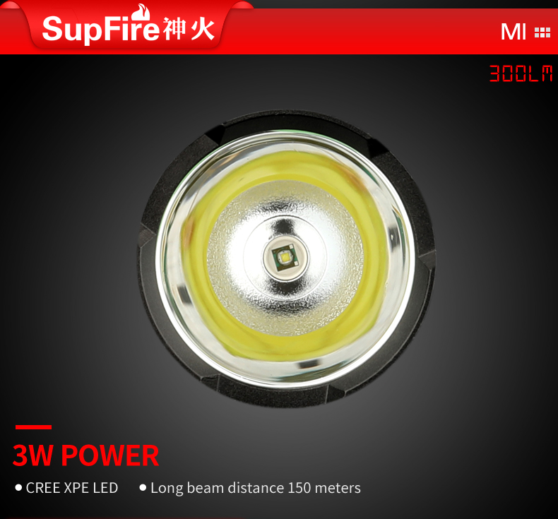 Đèn pin SupFire M1 Giá tốt nhất - Phân phối sỉ lẻ toàn quốc