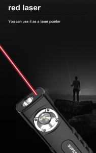 Đèn pin laser 2 in 1 SupFire G20 - Đa tính năng với đầu chiếu Laser